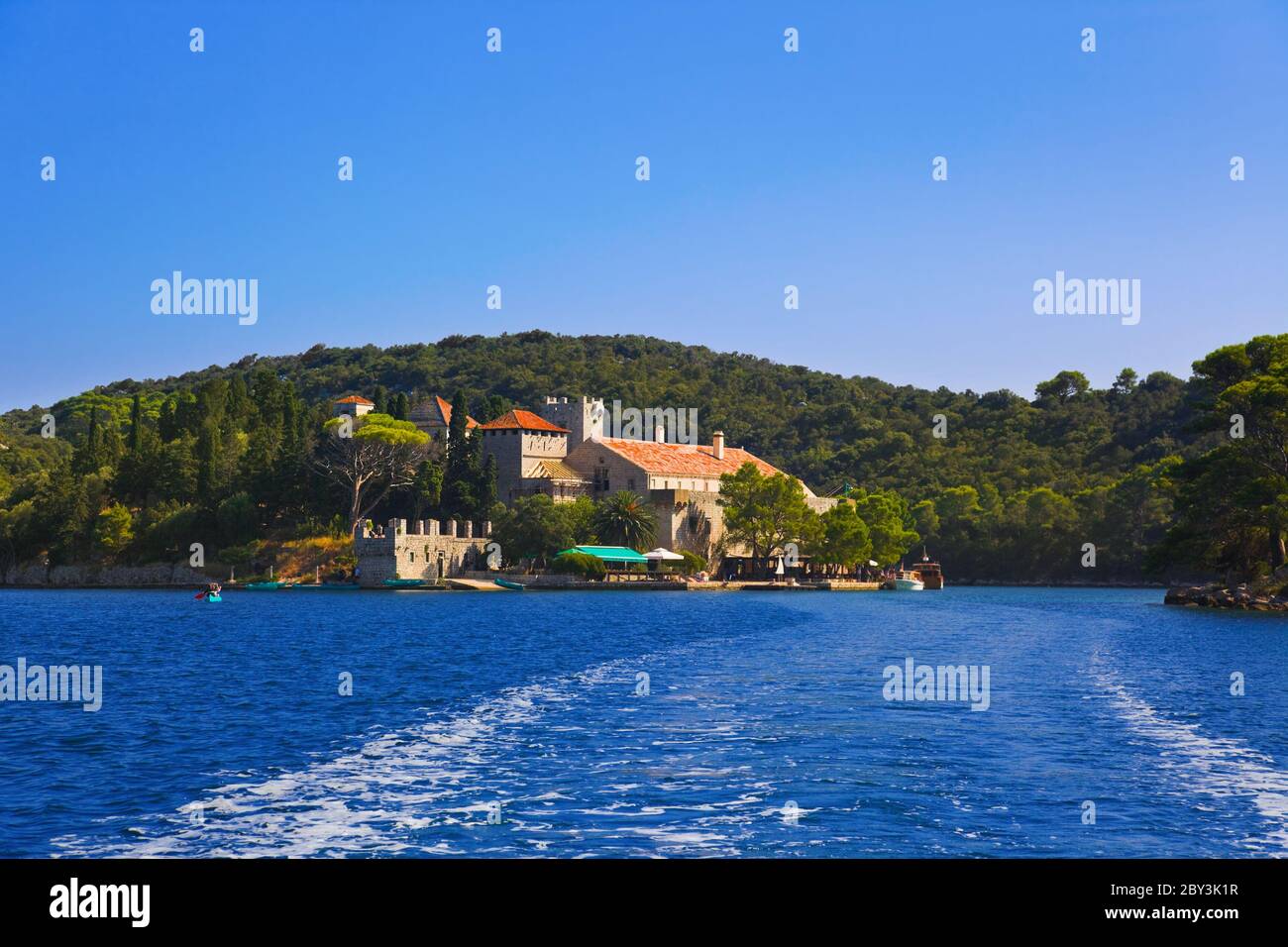 Monastery at island Mljet in Croatia Stock Photo - Alamy