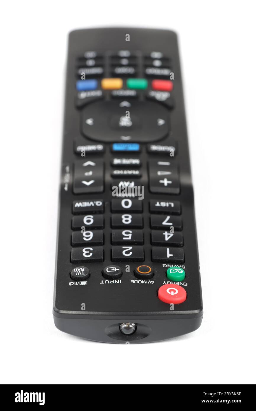 Black remote control Stock Photo - Alamy
