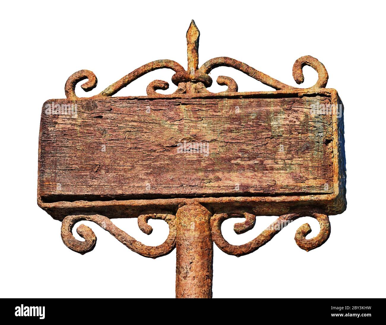 Old empty banner Stock Photo - Alamy