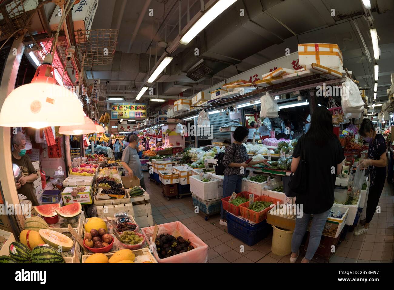 Wet market, Hong Kong, China Stock Photo - Alamy