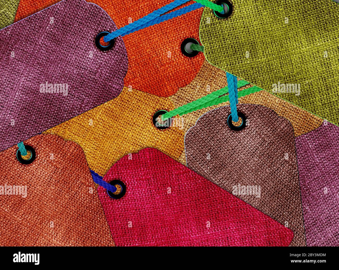 Red Blank price tag Stock Photo - Alamy