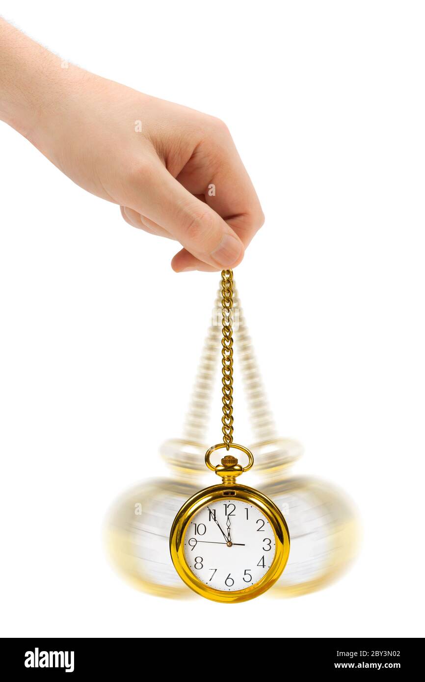 Hand and retro watch Stock Photo - Alamy
