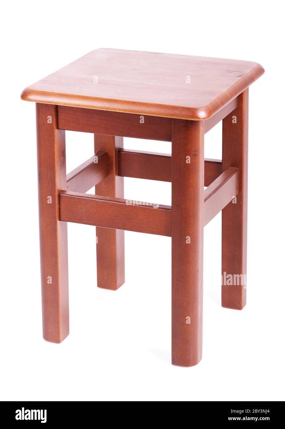 Wooden simple stool Stock Photo - Alamy