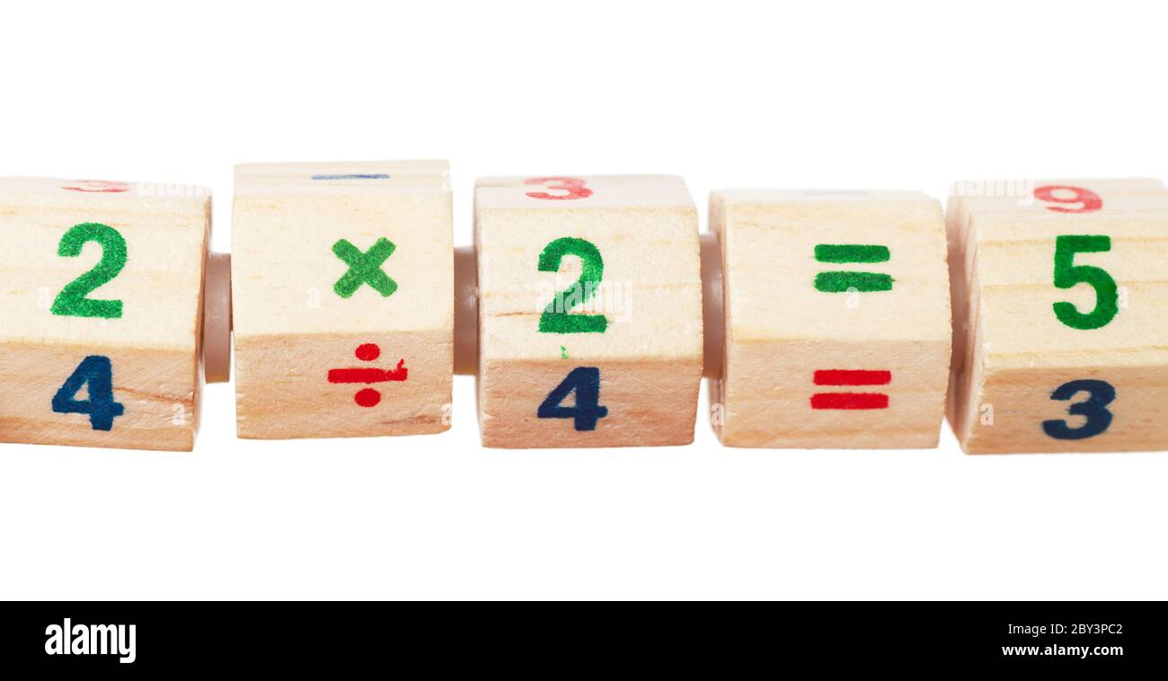 Multiplication blocks hi-res stock photography and images - Alamy