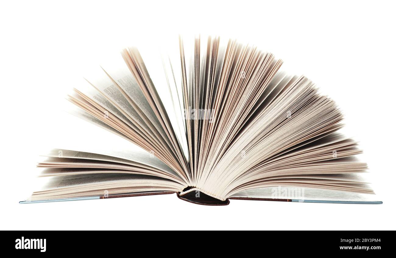 Pile books one book open hi-res stock photography and images - Alamy