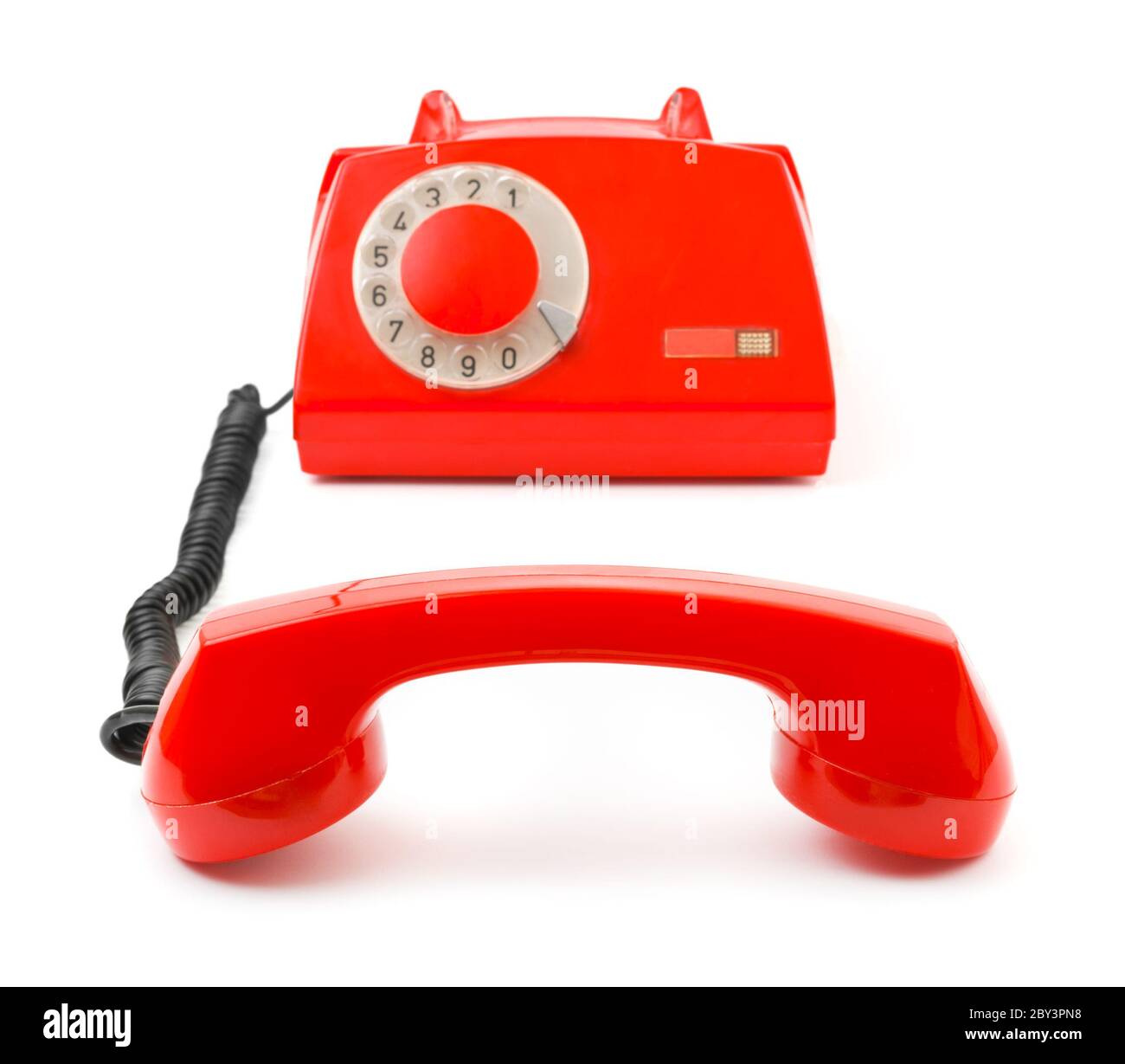 Telephone and receiver Stock Photo - Alamy