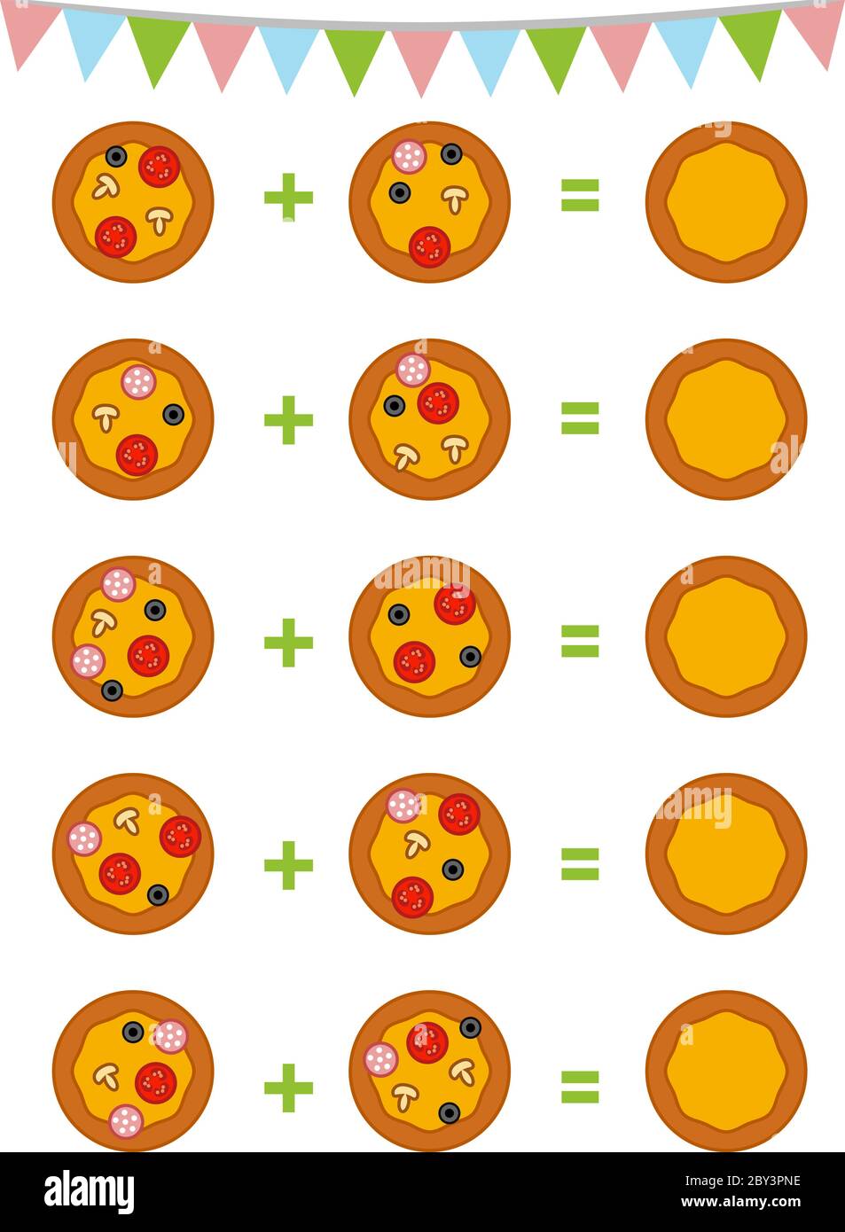 Counting Game for Preschool Children. Educational a mathematical game ...