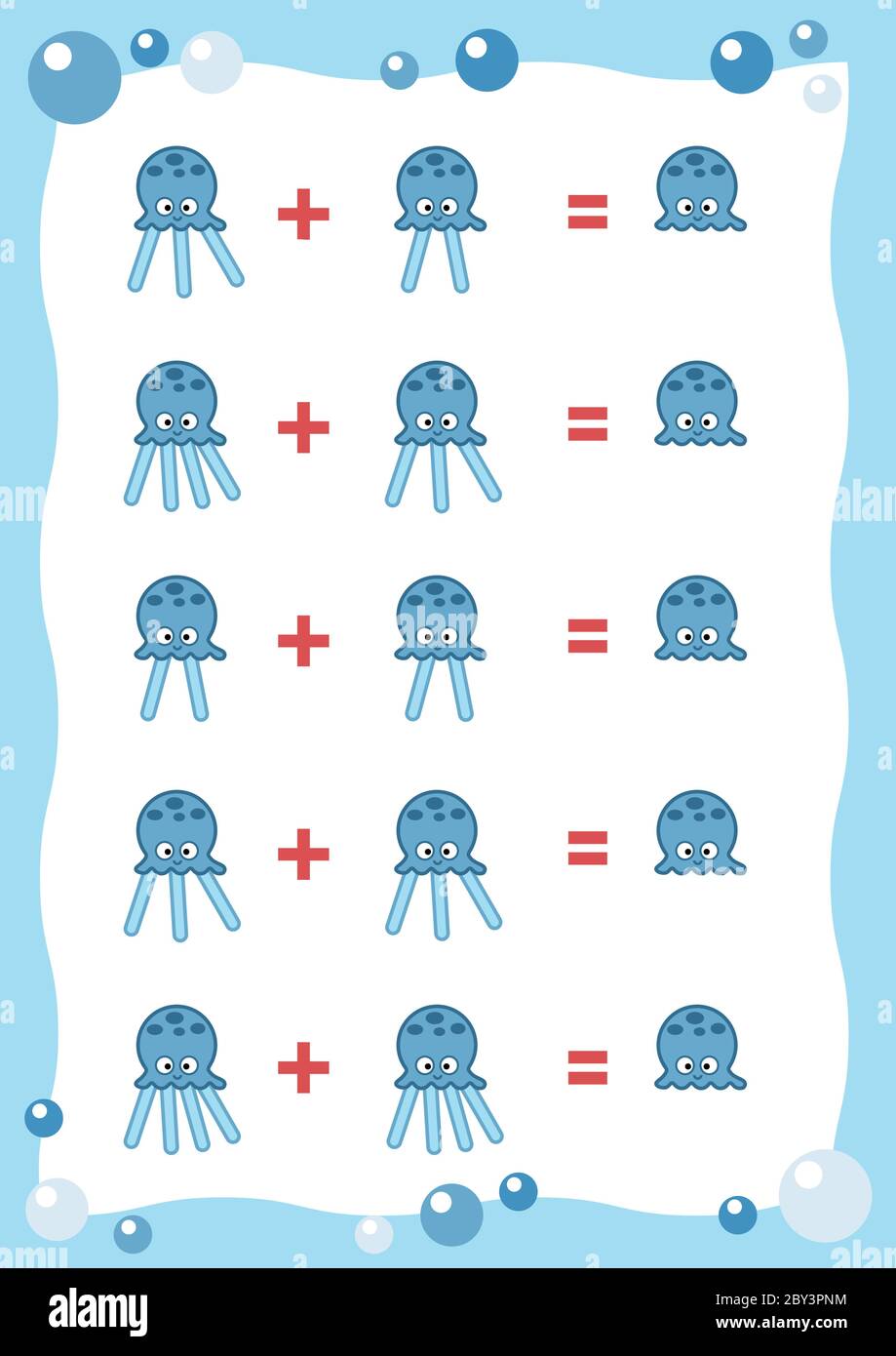 Counting Game for Preschool Children. Educational a mathematical game ...