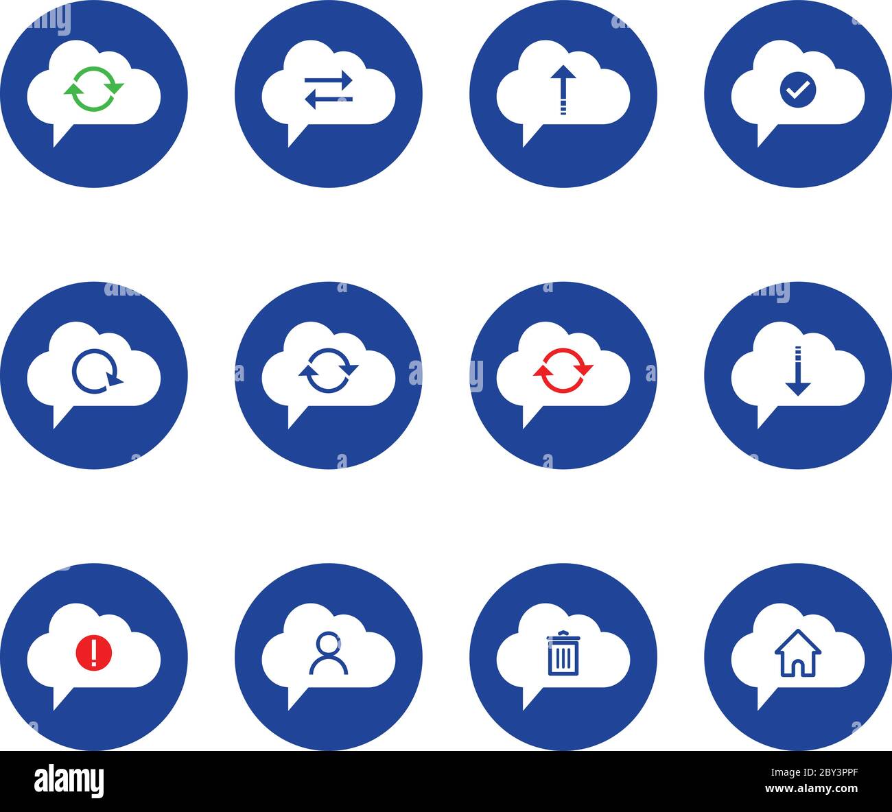 Cloud Computing icon set. outline icon. Includes such as Data ...