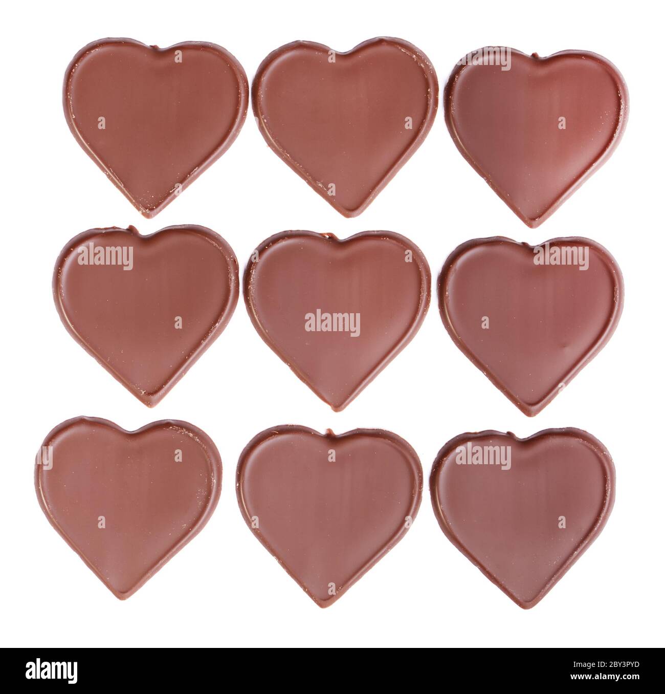 Heart shaped chocolate Stock Photo - Alamy