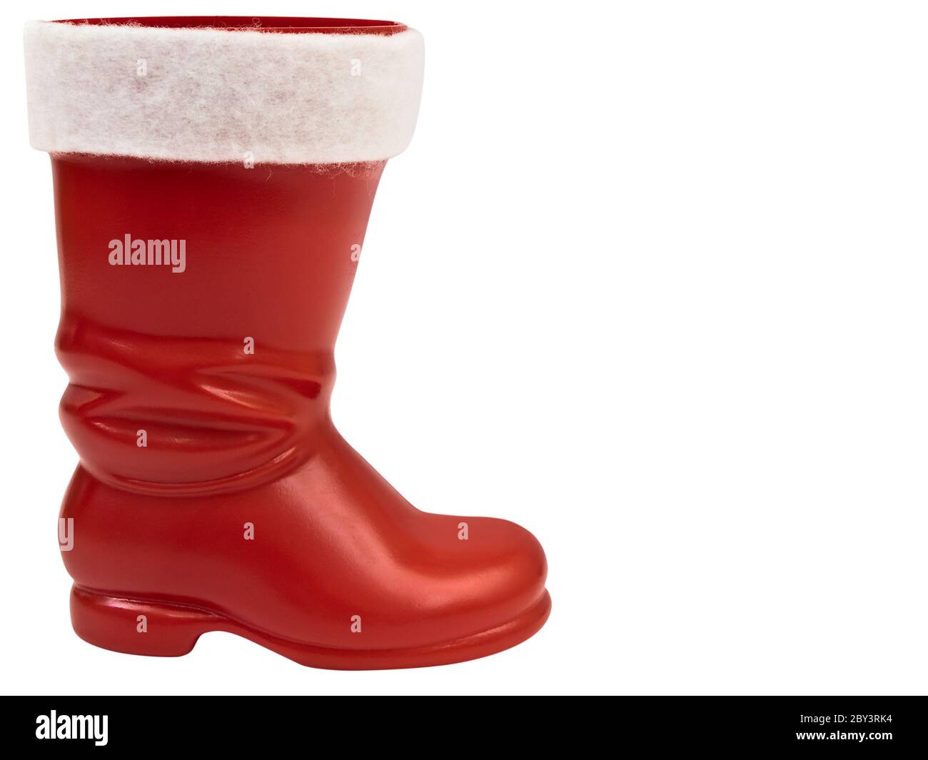 red christmas boot Stock Photo - Alamy