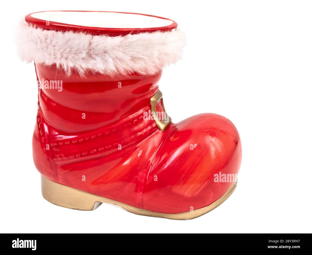 red christmas boot Stock Photo - Alamy