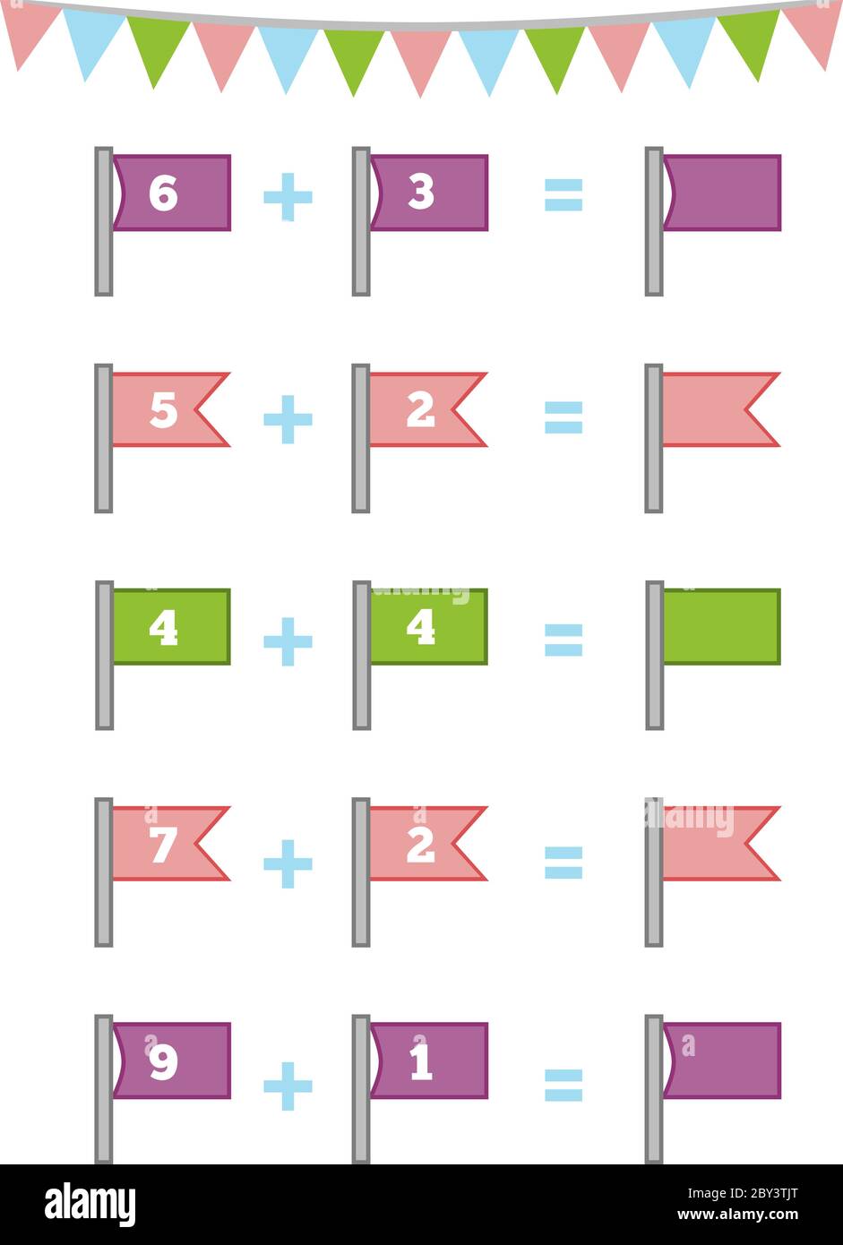 Counting Game for Preschool Children. Educational a mathematical game ...