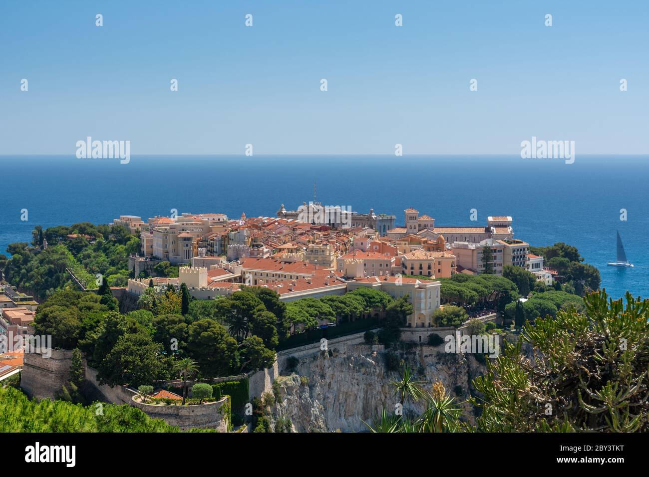 The Rock of Monaco Stock Photo - Alamy
