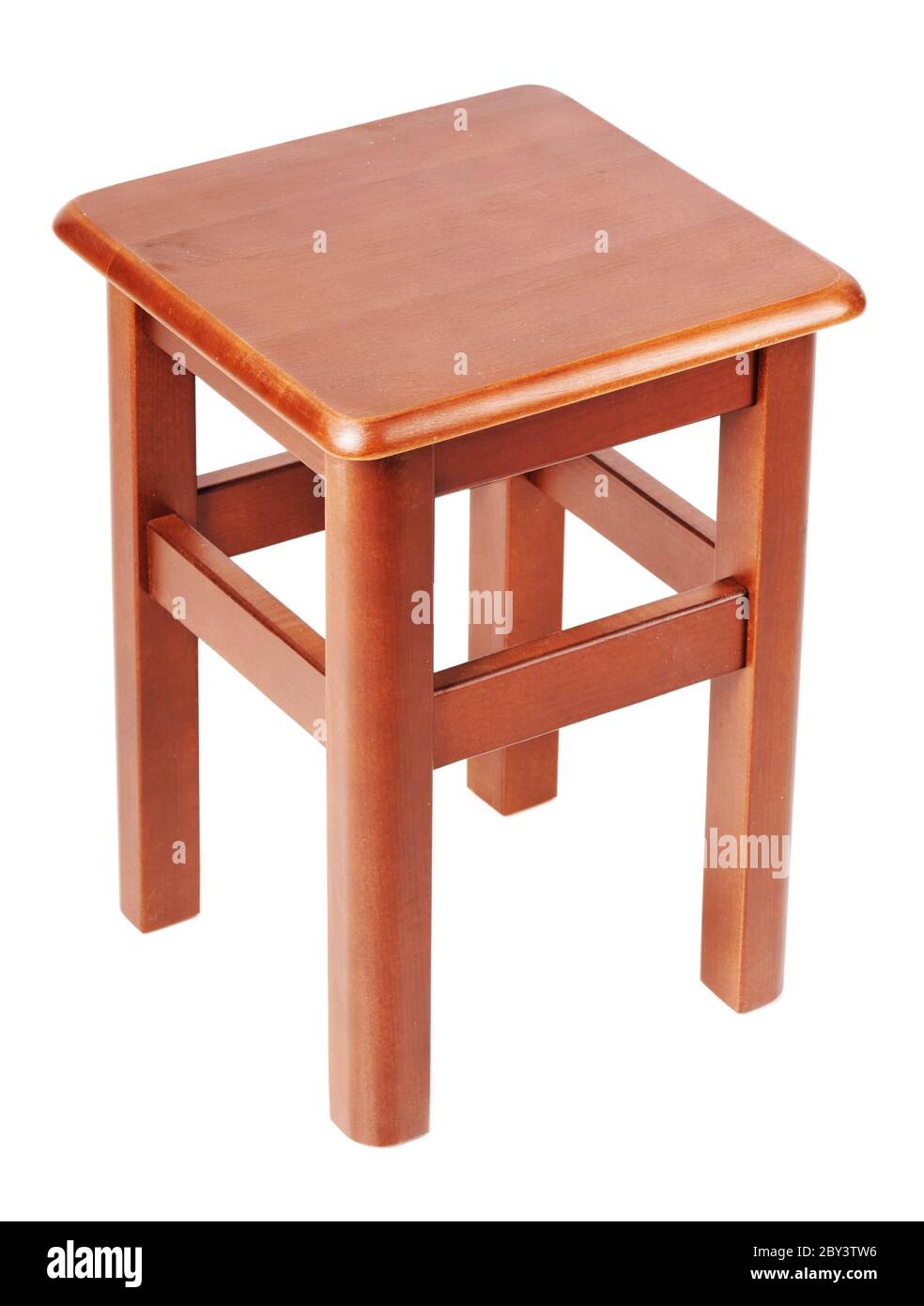 Wooden simple stool Stock Photo - Alamy