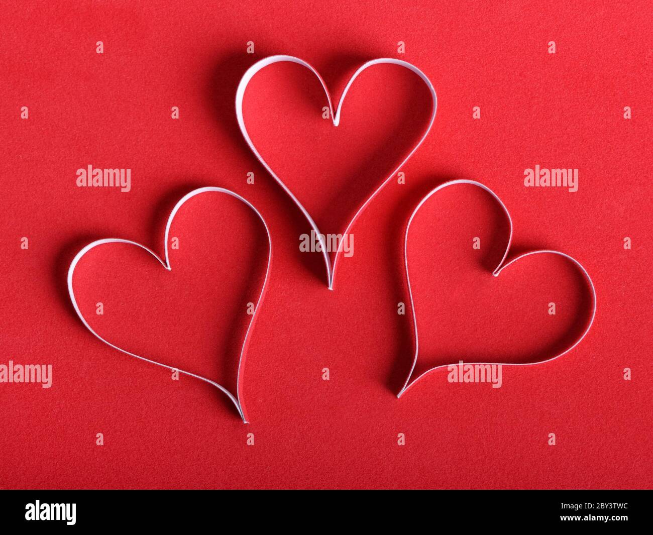 Paper hearts hi-res stock photography and images - Alamy