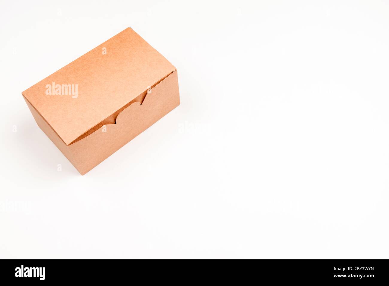 Paper box for food on a light background. Eco packaging for food ...