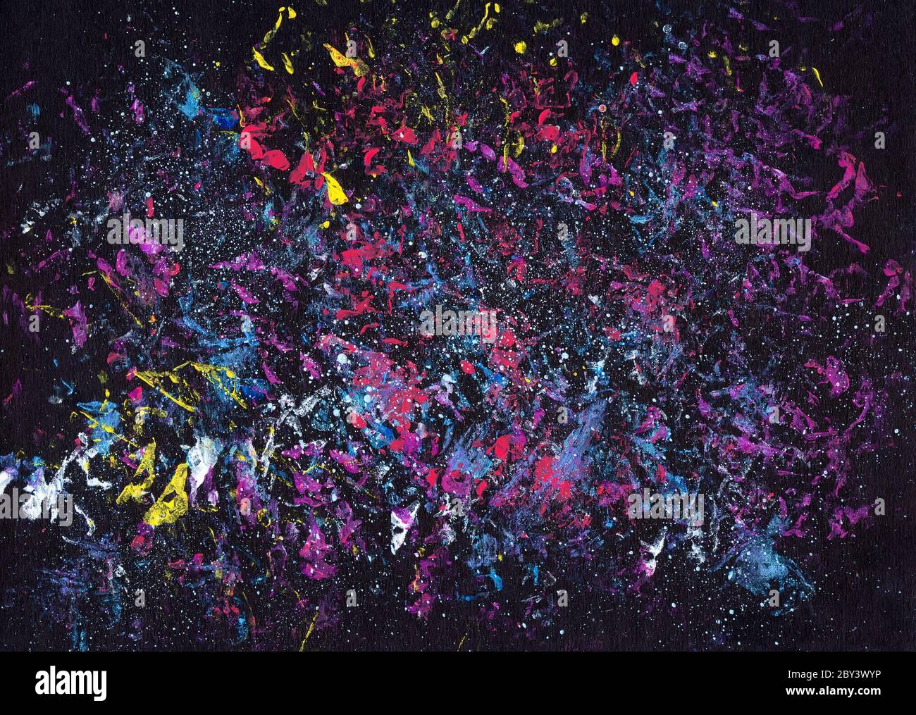 Art painted illustration on dark background Stock Photo - Alamy