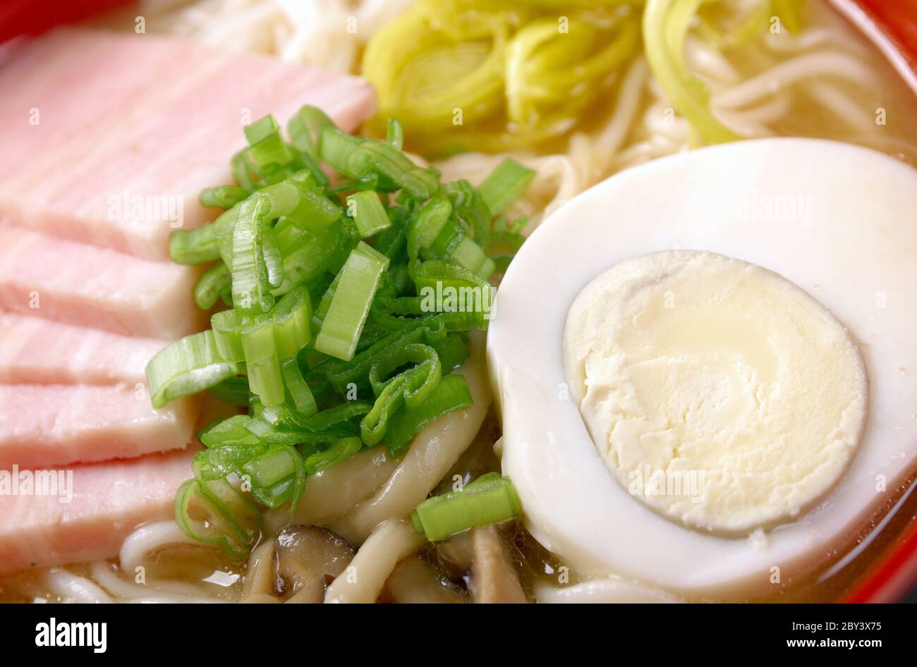 japanese ham noodles Stock Photo - Alamy