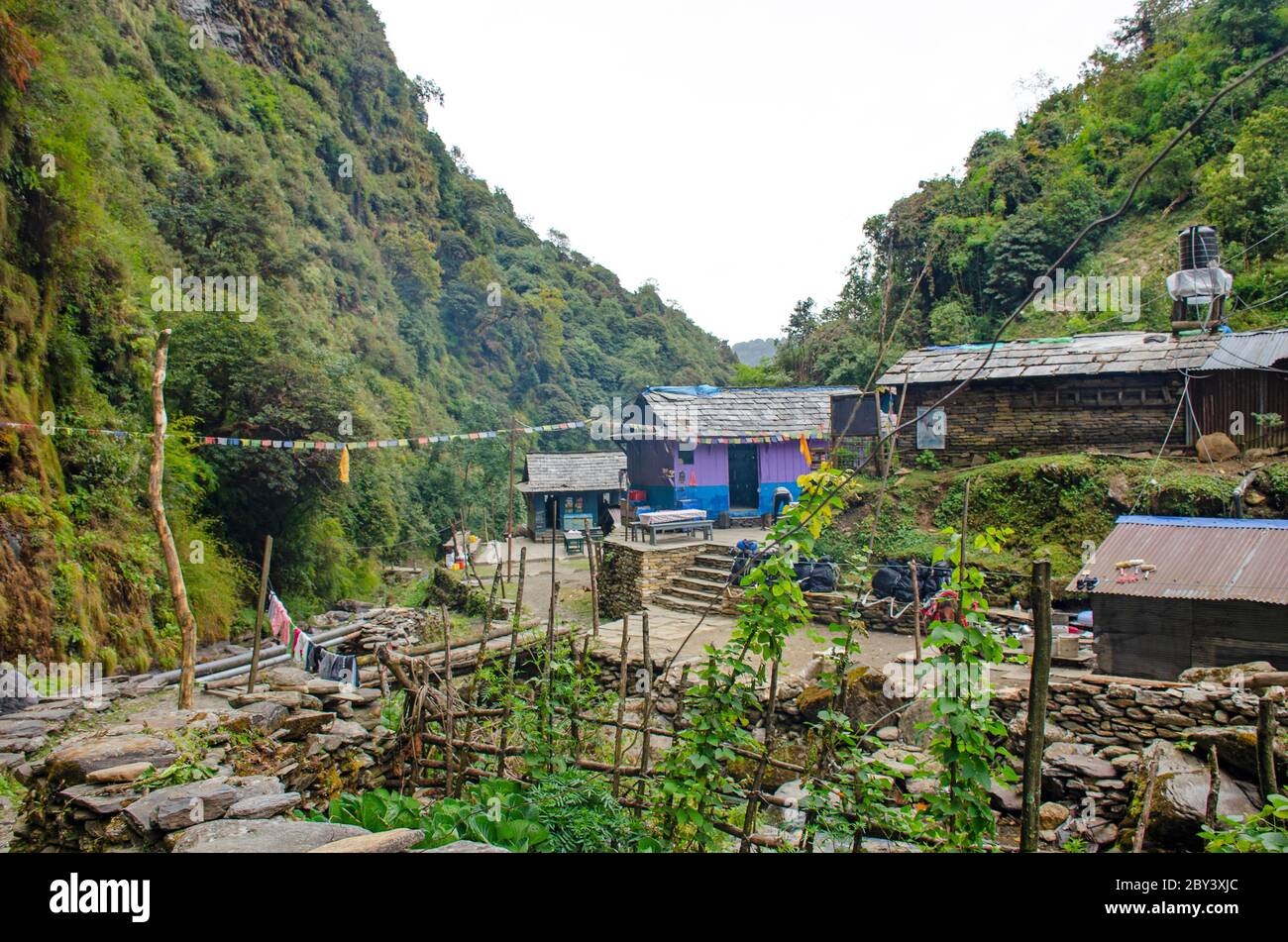 Place of rest in Himalayas mountains Stock Photo - Alamy