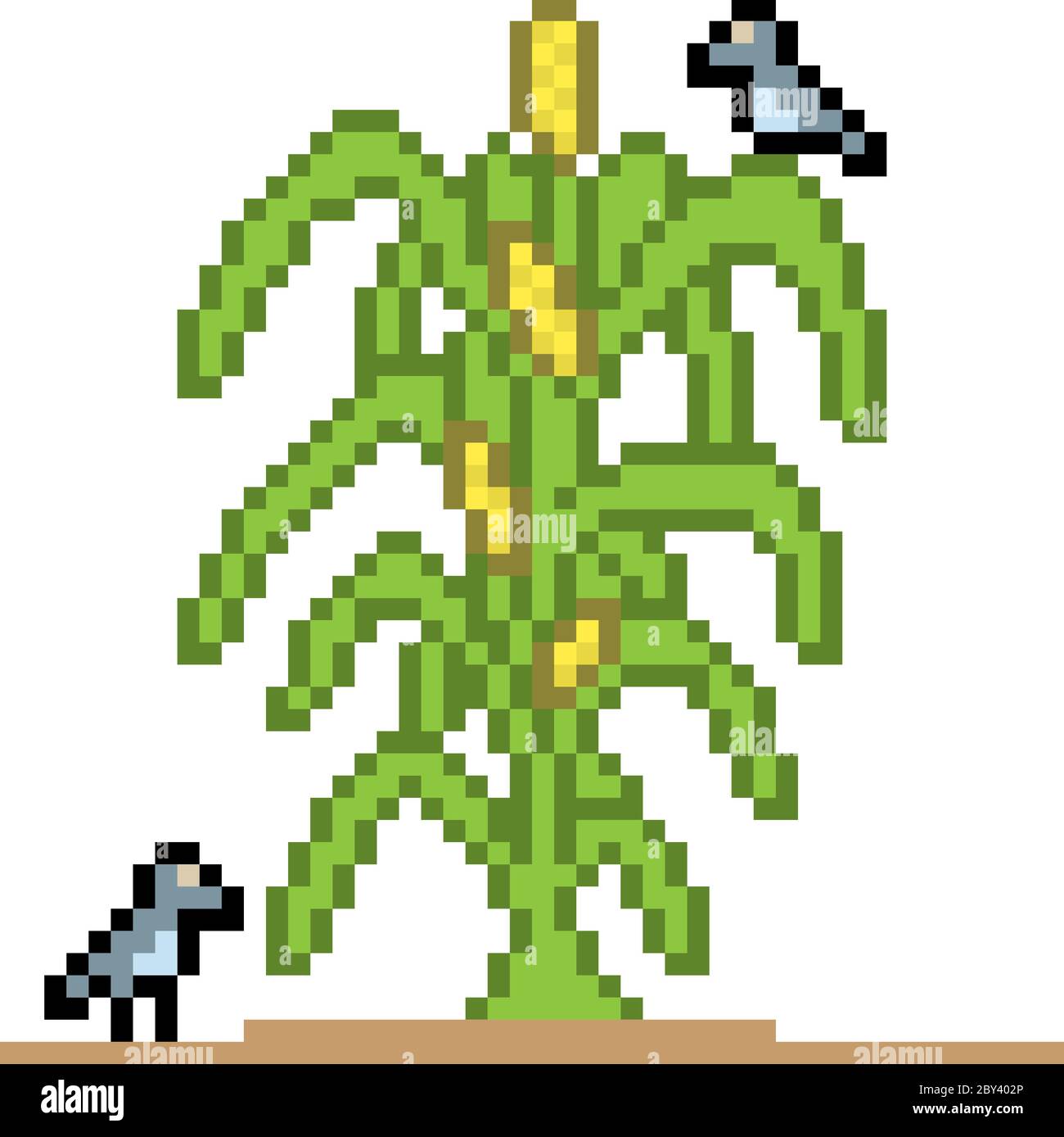 Corn pixel art hi-res stock photography and images - Alamy