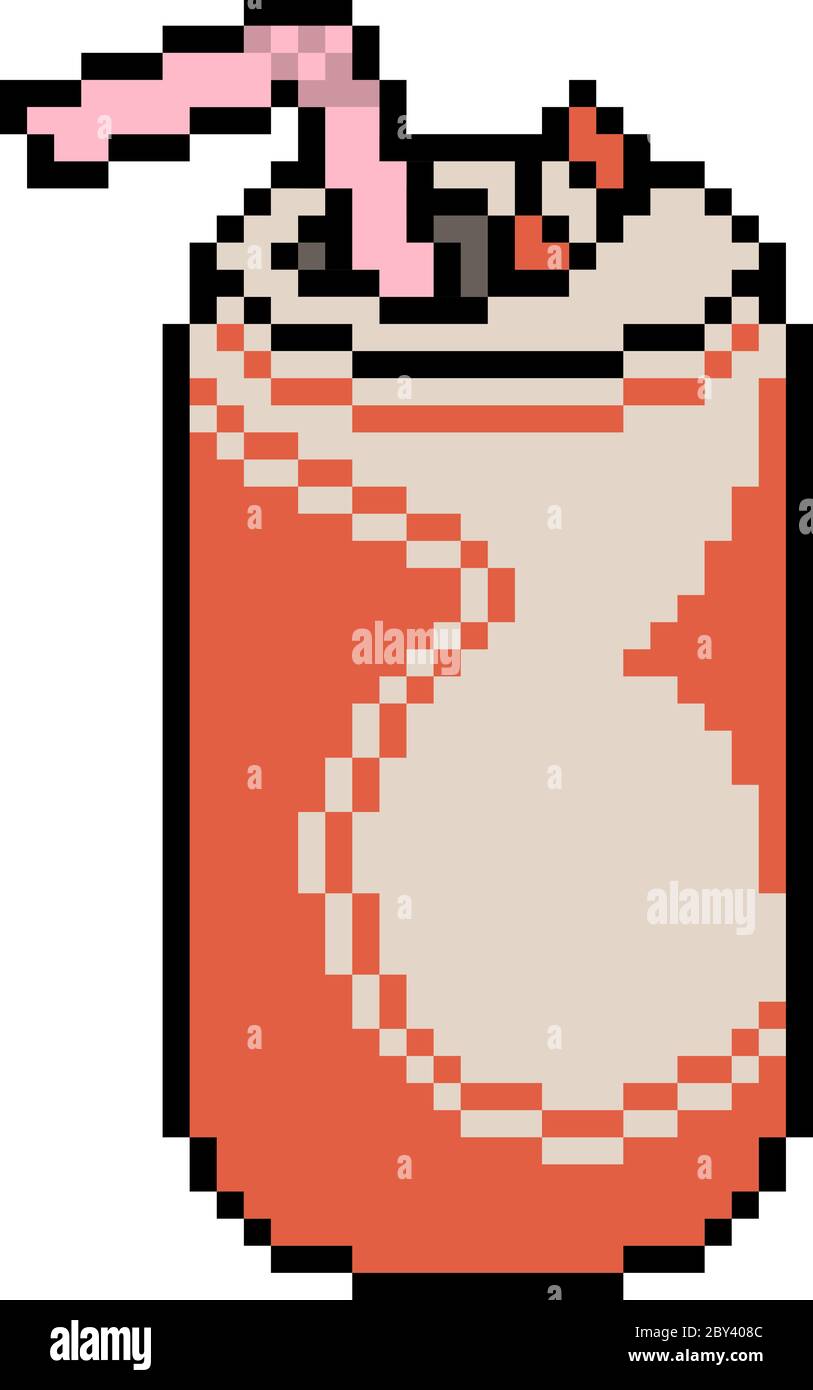vector pixel art soda can isolated Stock Vector Image & Art - Alamy