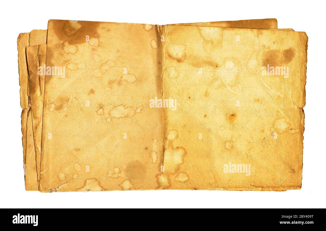 Old dirty paper isolated Stock Photo - Alamy