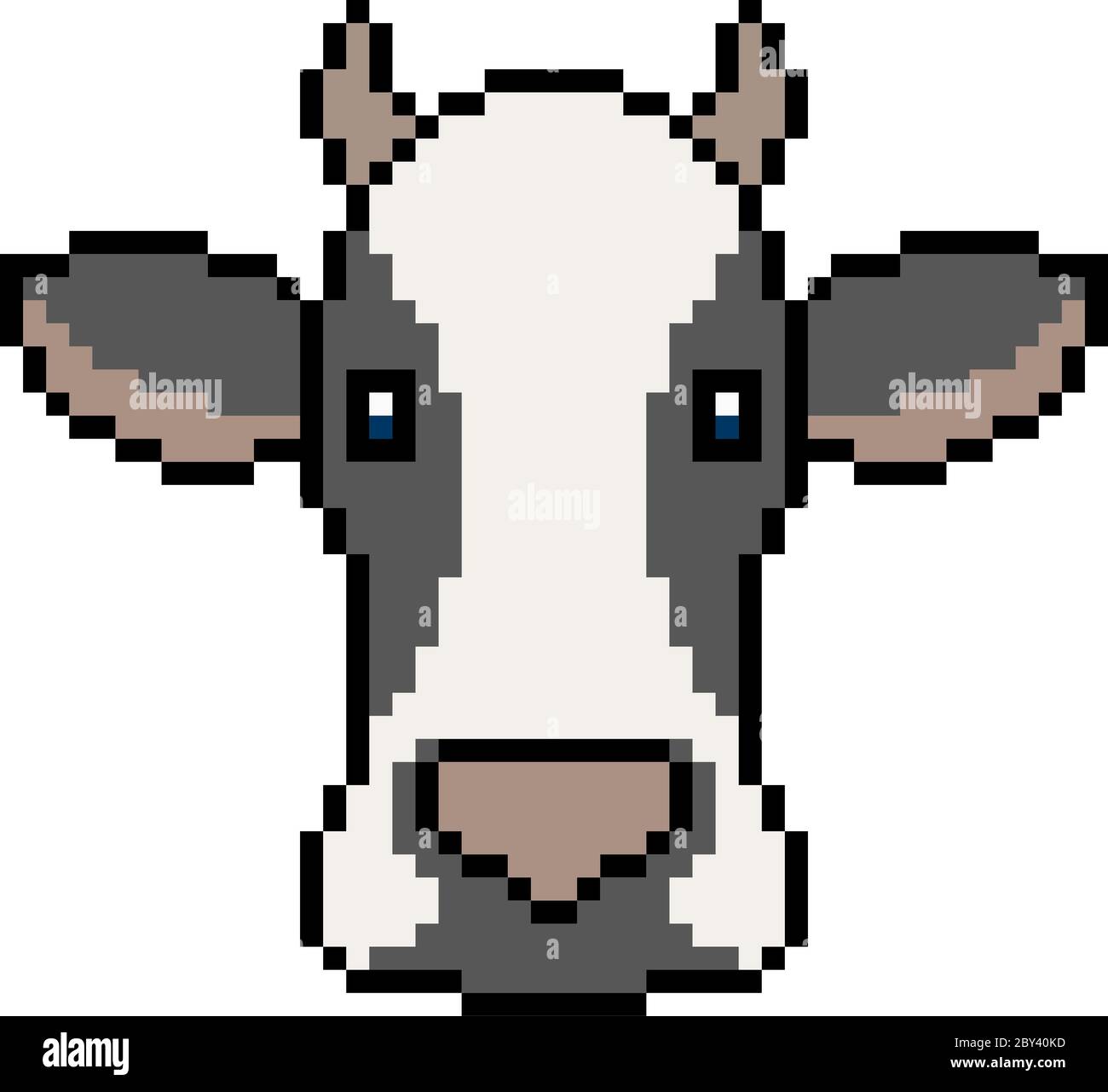 Minecraft Cow Pixel Art