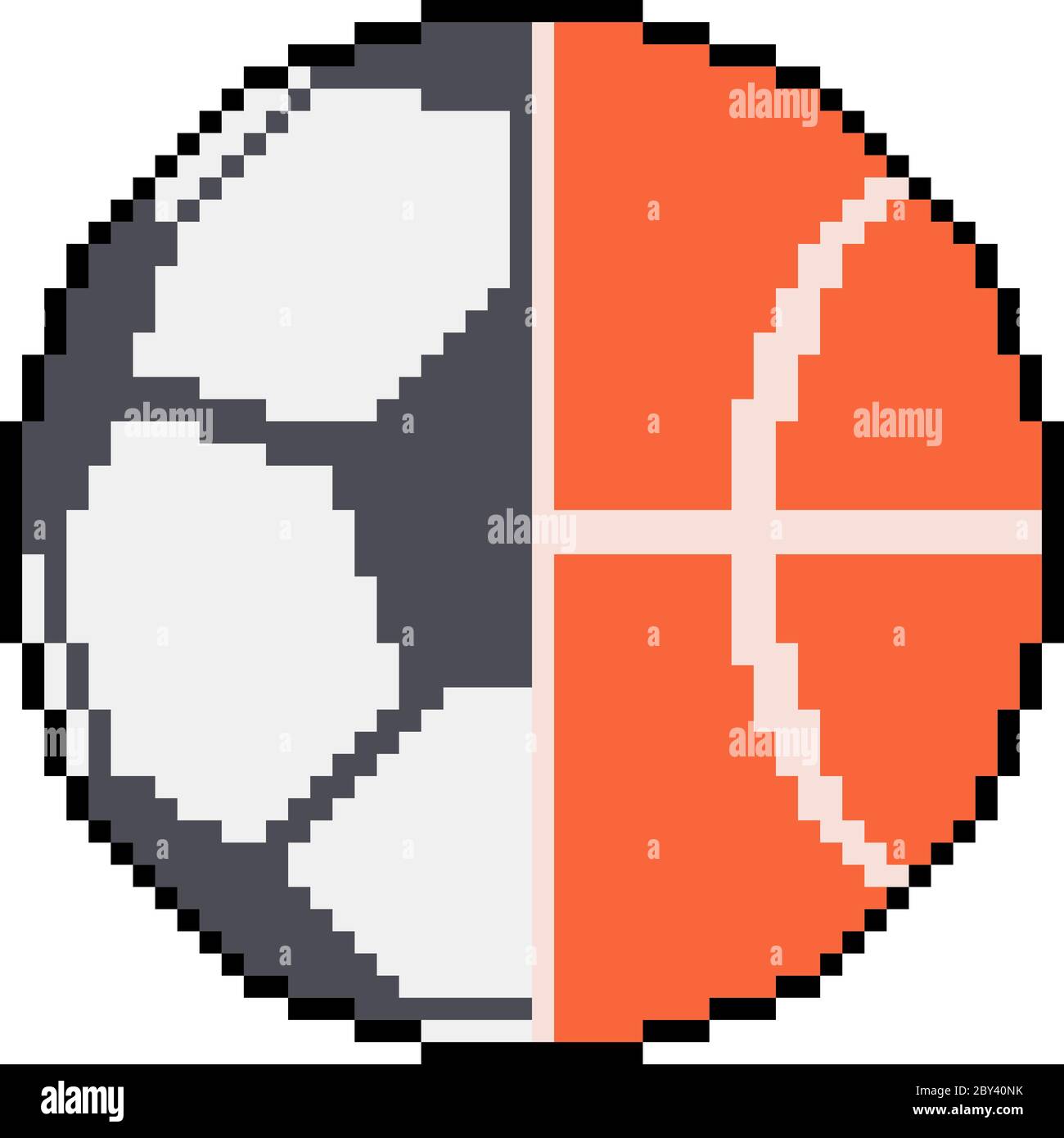 vector pixel art ball game isolated Stock Vector Image & Art - Alamy
