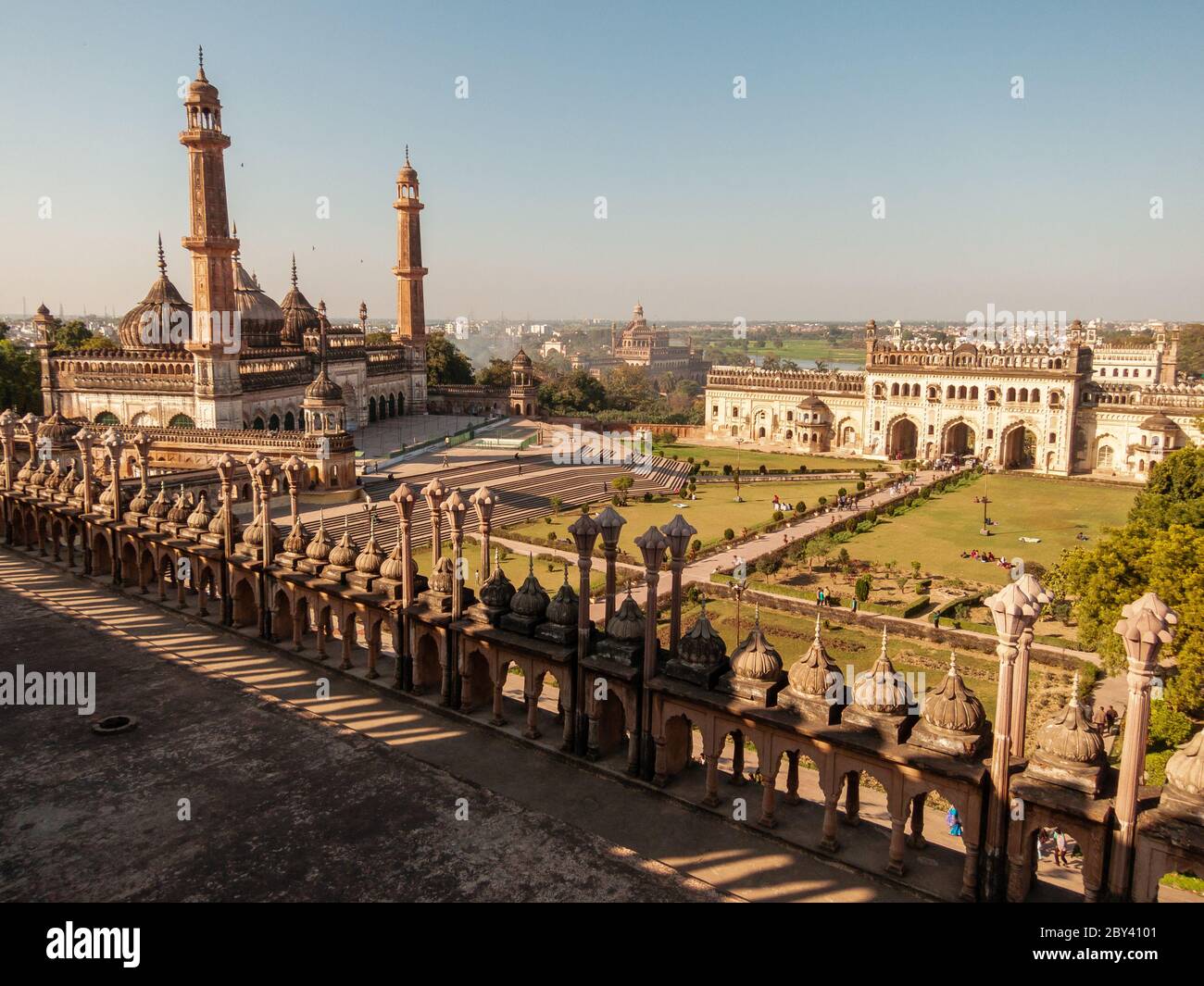 Lucknow, Uttar Pradesh, India - February 2015: An aerial view of the ...