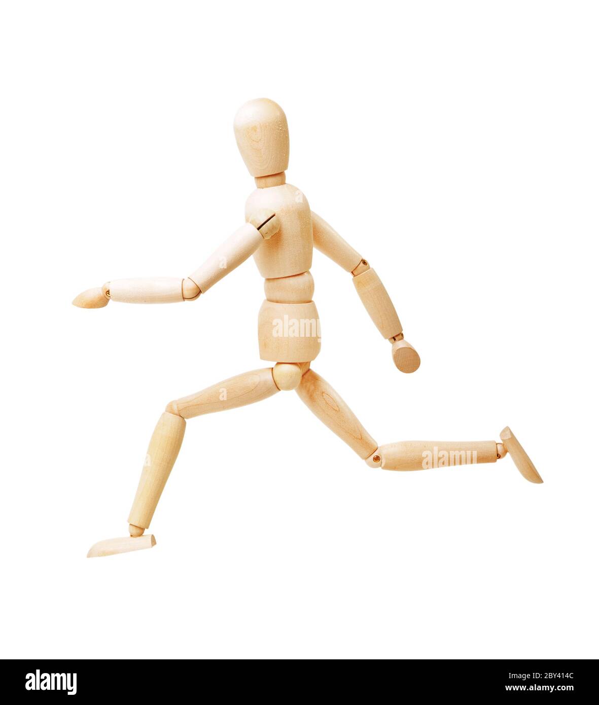Wooden figure running hi-res stock photography and images - Alamy