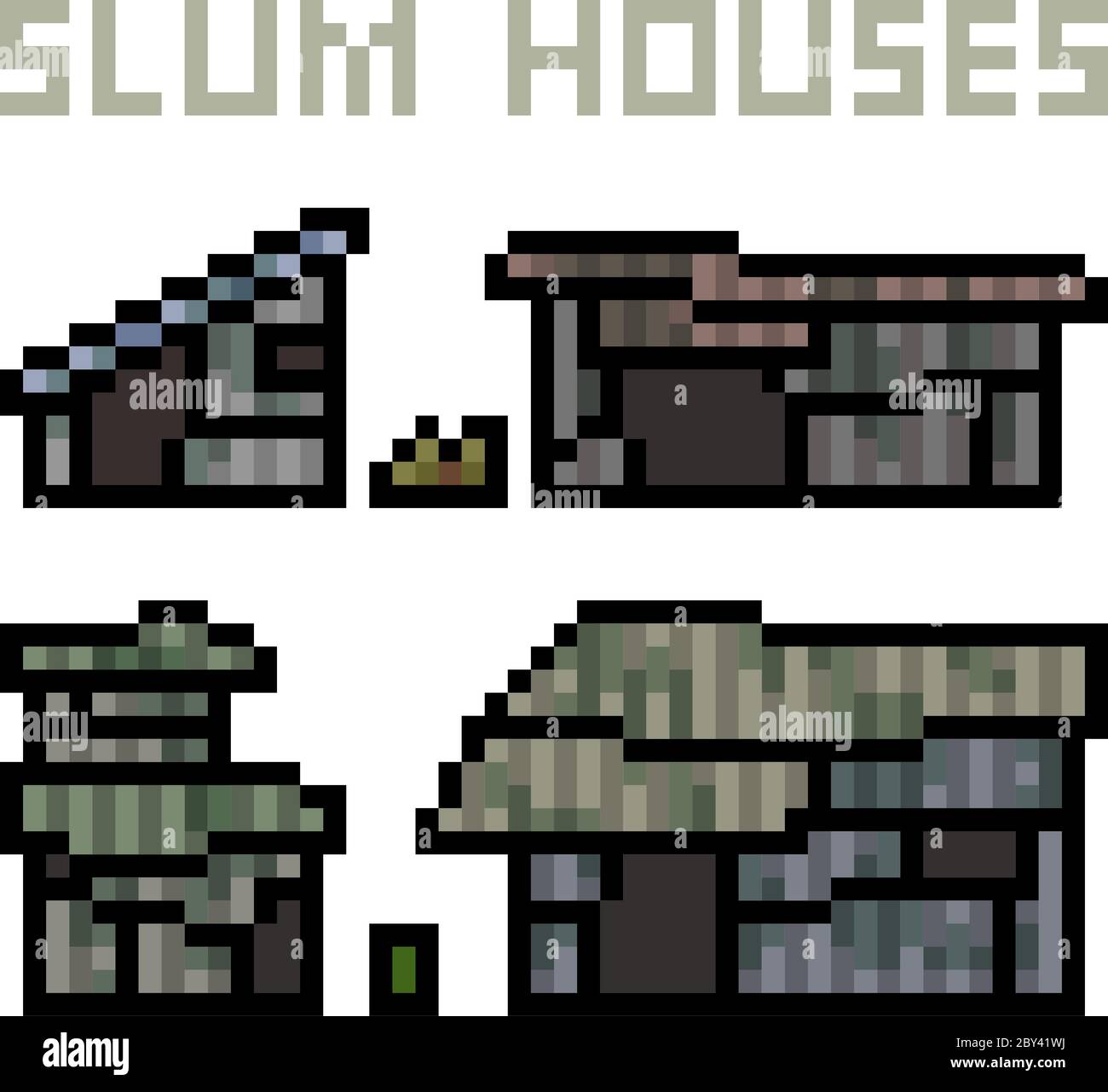 Dirty slum Cut Out Stock Images & Pictures - Alamy