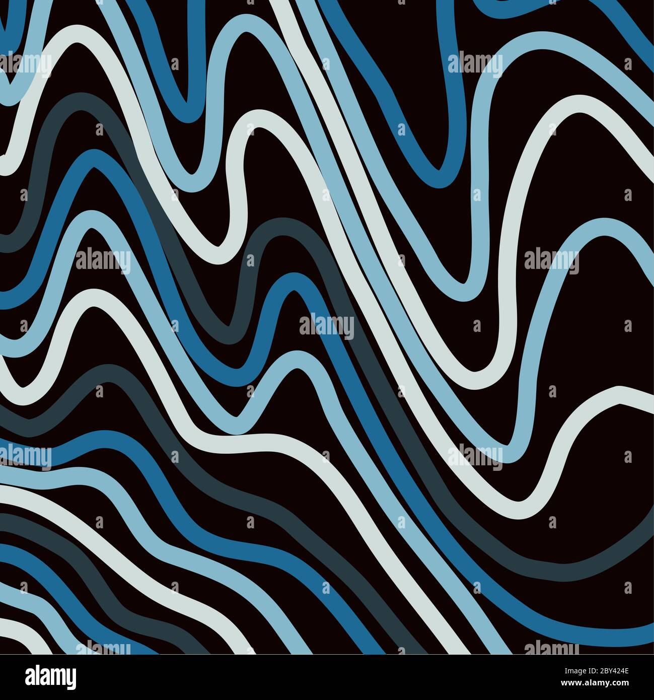 Background with curves, waves and lines. Design template for Brochure ...