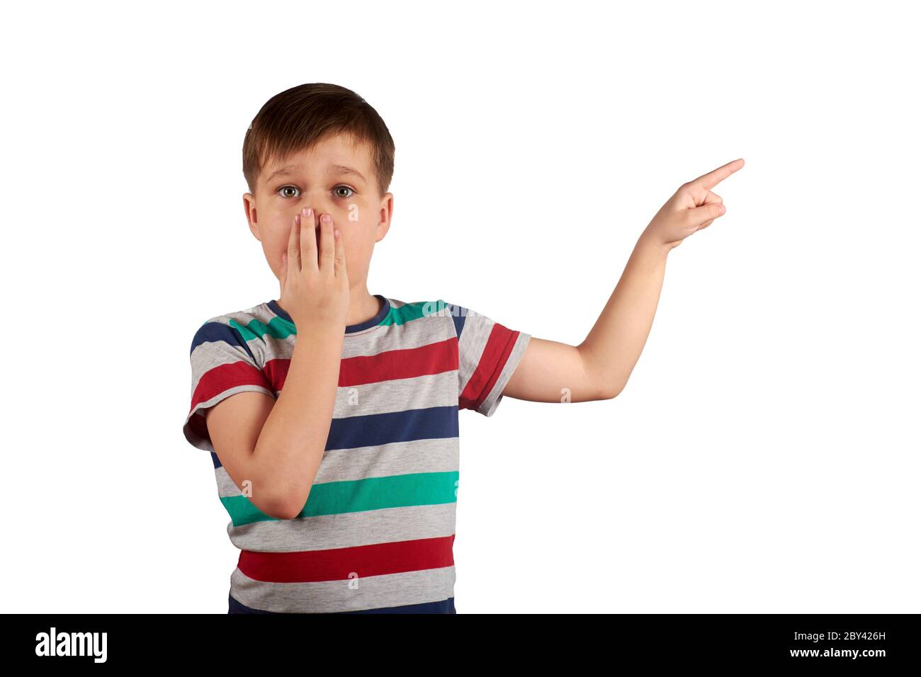 Child looking scared Cut Out Stock Images & Pictures - Alamy