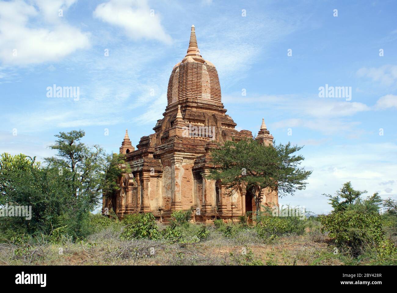 Temple and trees Stock Photo - Alamy