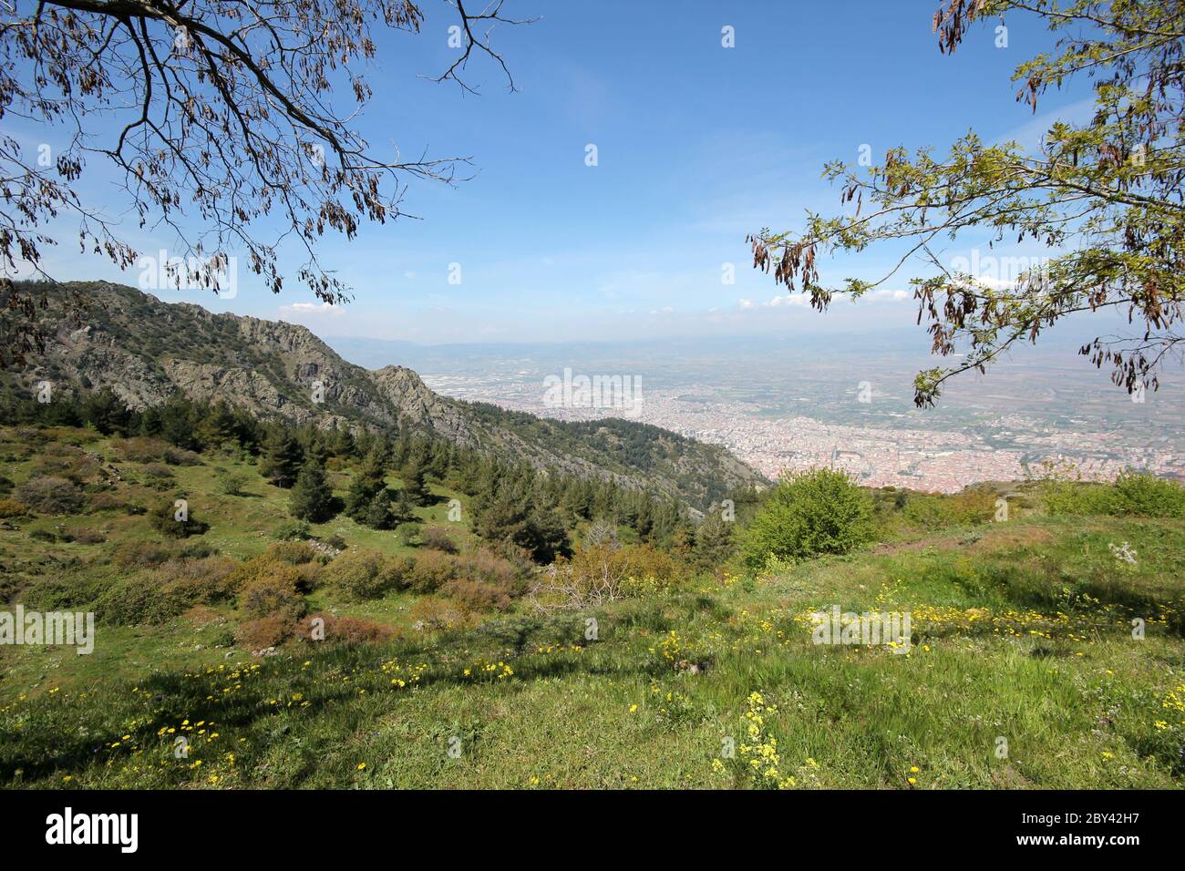 beautiful nature and city of manisa Stock Photo - Alamy