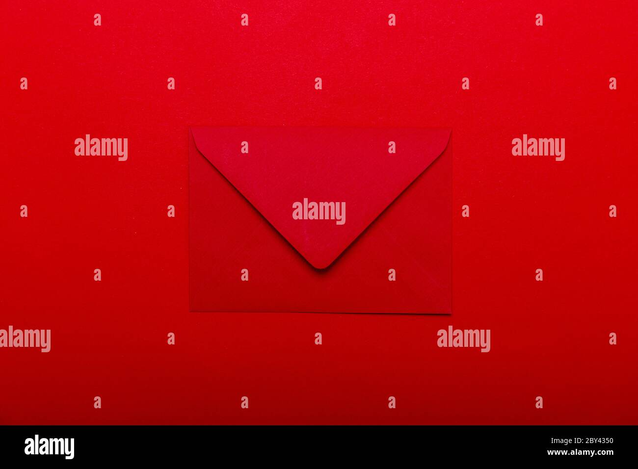 Opened red envelope. Blank envelope on dark red background Stock Photo ...