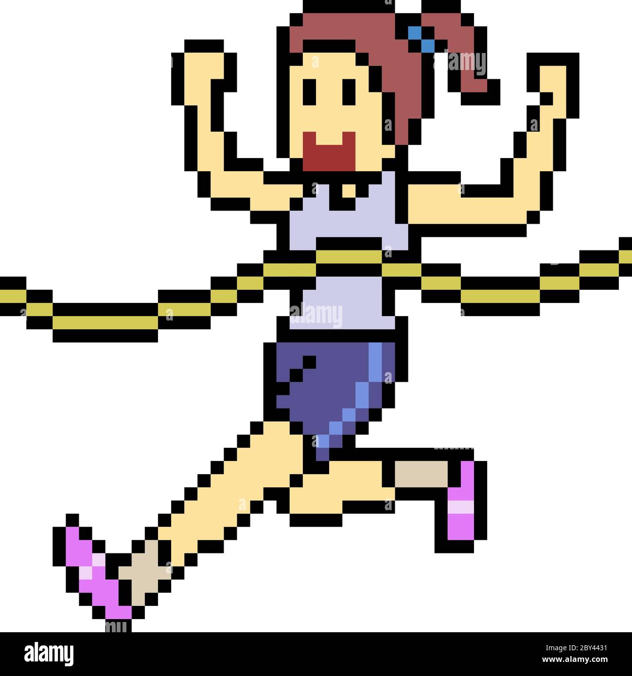 Woman running line art vector hi-res stock photography and images - Alamy