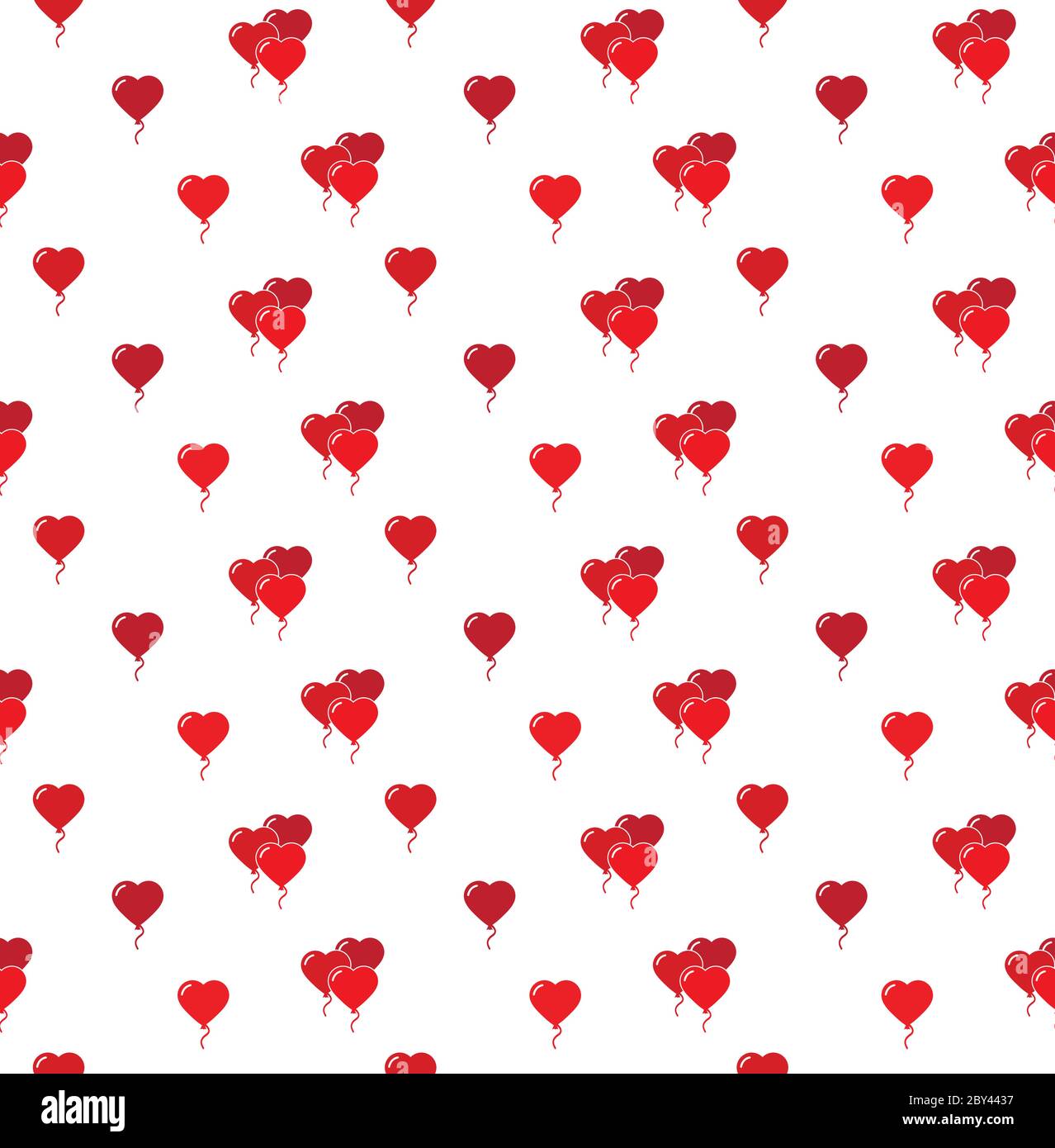 heart Air Balloon Seamless pattern love . Happy Valentine's day fabric ...