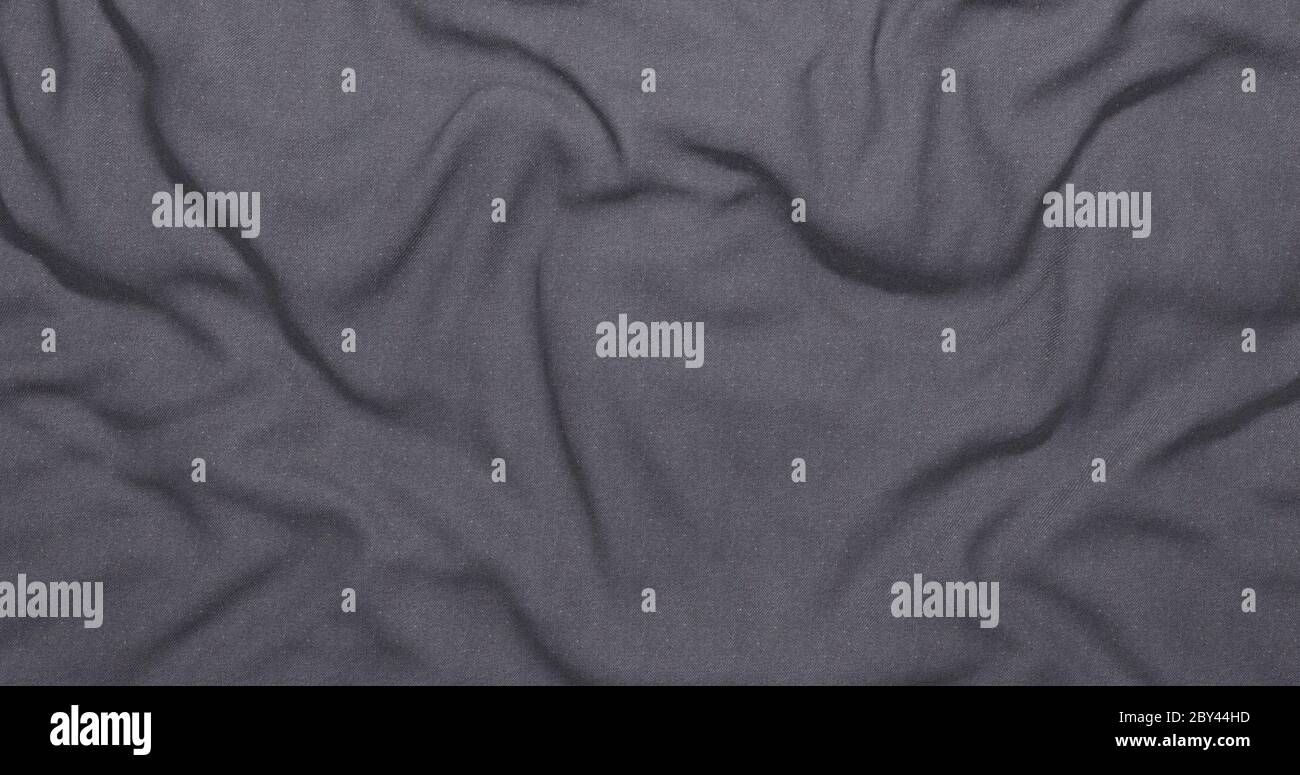 texture background crumpled wavy grey fabric for design closeup Stock ...