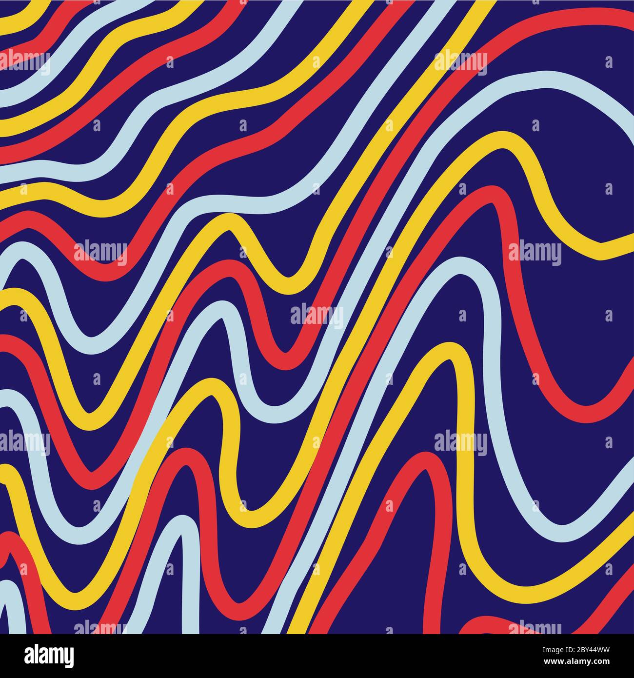 Background with curves, waves and lines. Design template for Brochure ...