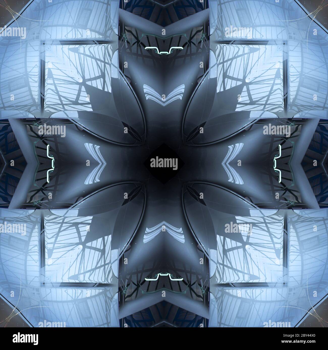 Seamless symmetrical pattern abstract glass window texture Stock Photo ...