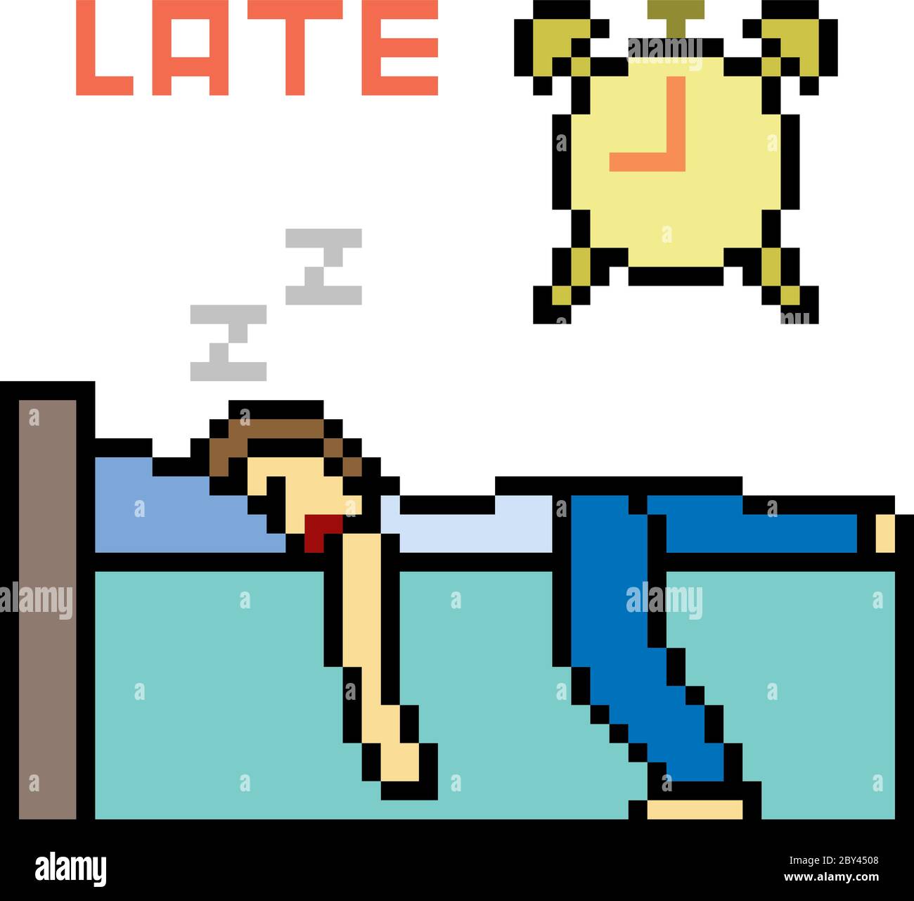 Hangover bed Stock Vector Images - Alamy