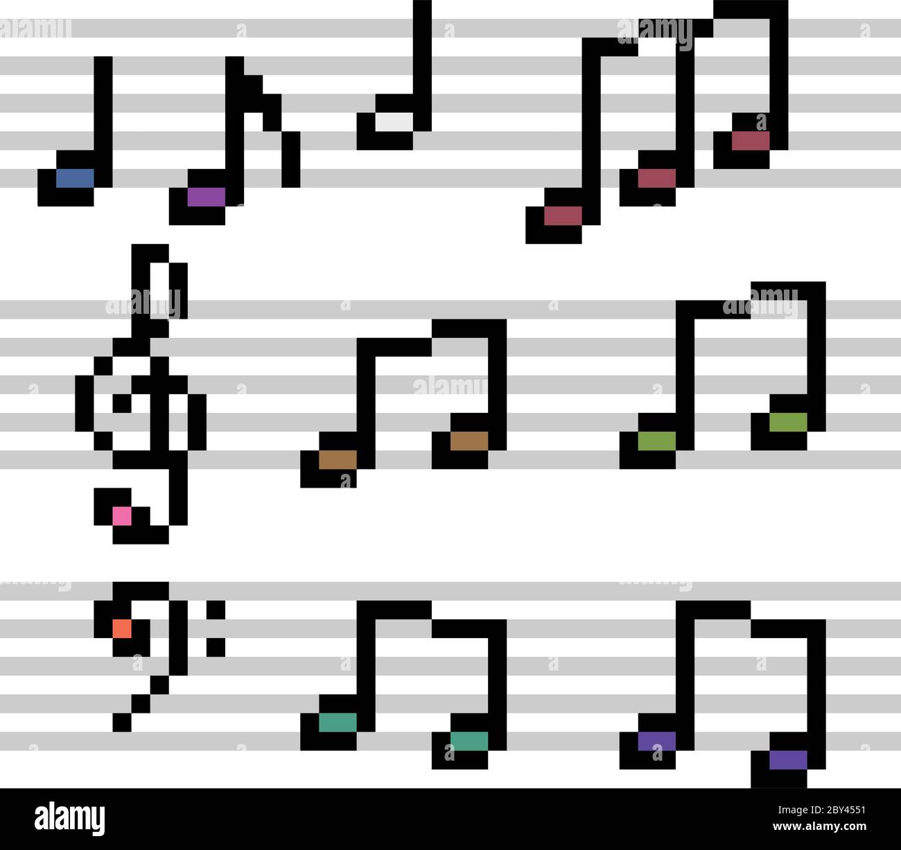 Pixel note hi-res stock photography and images - Alamy