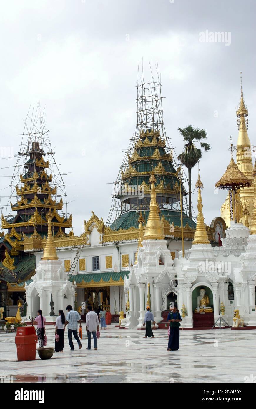 People and pagoda Stock Photo - Alamy