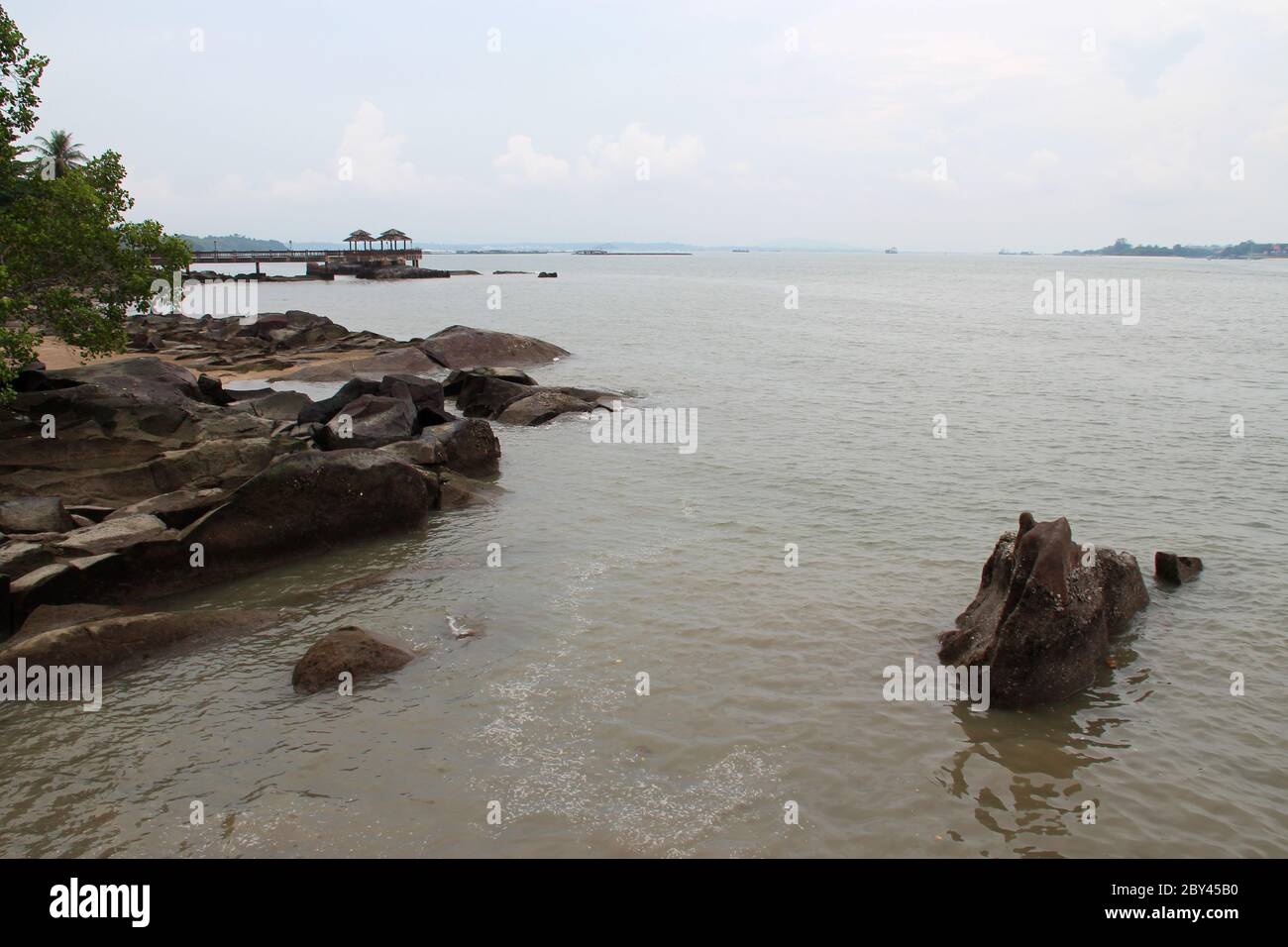 ocean littoral on ubin island in singapore Stock Photo - Alamy