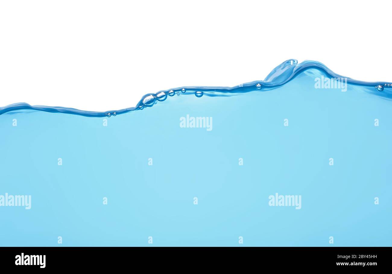 Front view of isolated water wave Stock Photo - Alamy