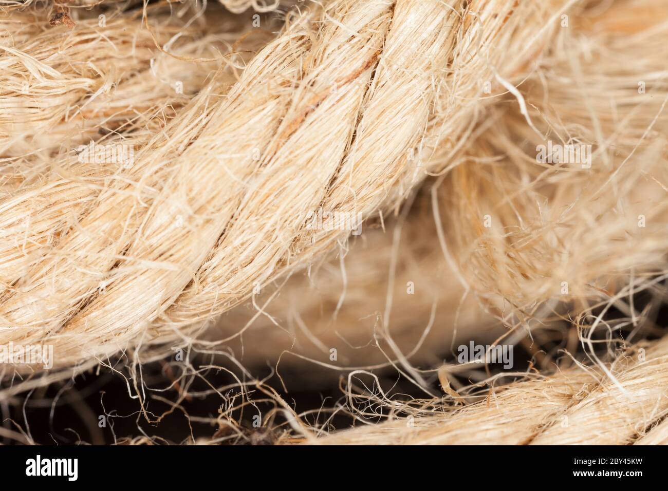 Close-up of an old frayed boat rope as a nautical background Stock ...