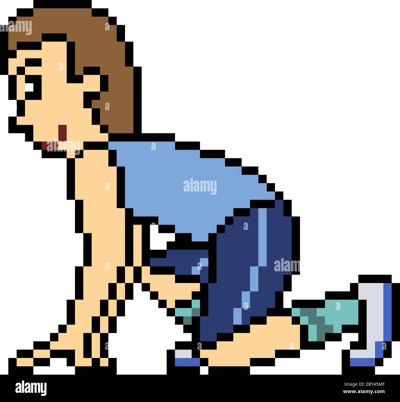 Pixel art running hi-res stock photography and images - Alamy