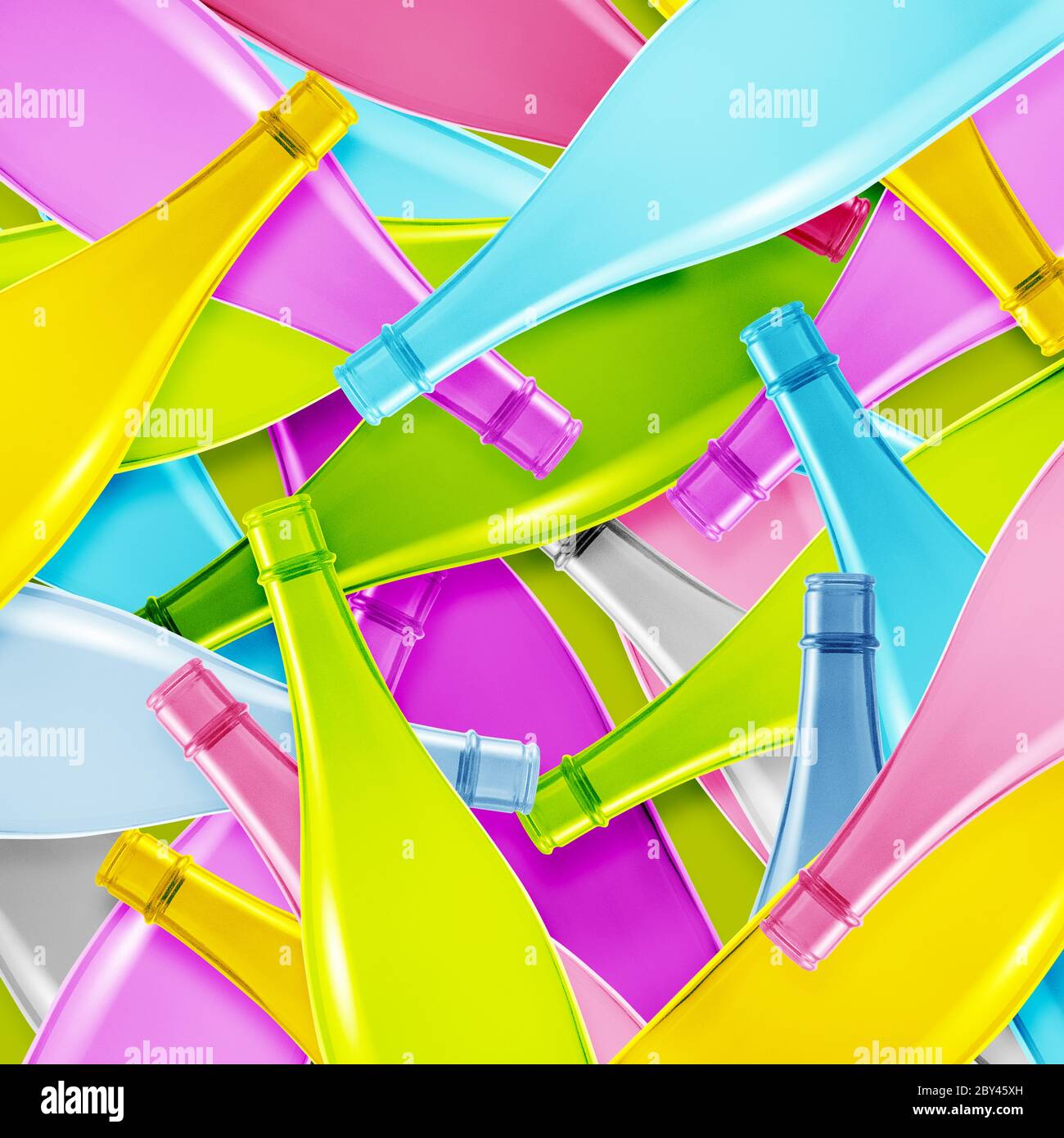 Colored glass bottle Stock Photo - Alamy